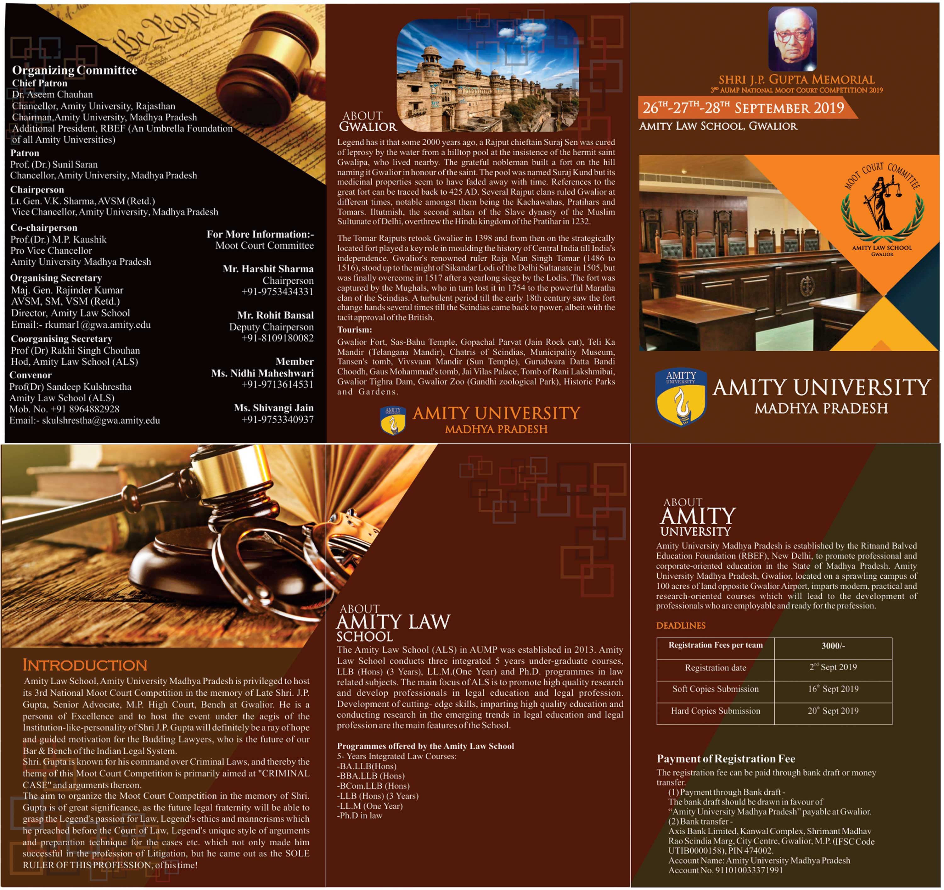 Shri J.P. Gupta Memorial- 3rd AUMP National Moot Court Competition 2019 ...