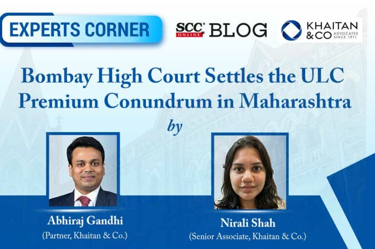 Bombay High Court settles confusion around ULC Premium in Maharashtra ...