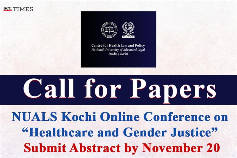 Call for Papers | NUALS Kochi Online Conference on "Healthcare and ...