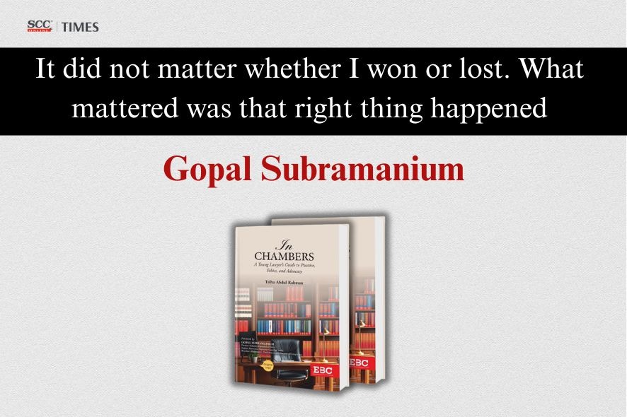 Gopal Subramaniam on Practice, Ethics and Advocacy: Insights from the ...