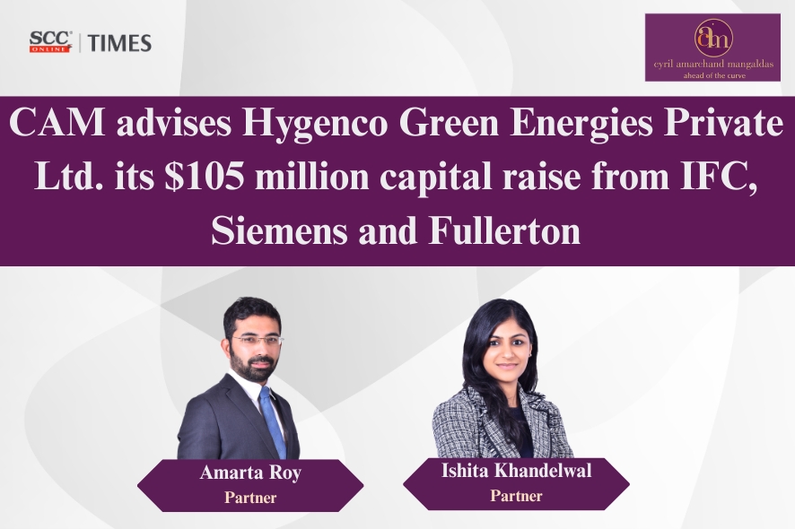 CAM Advises Hygenco Green Energies on $105 Million Capital Raise from ...